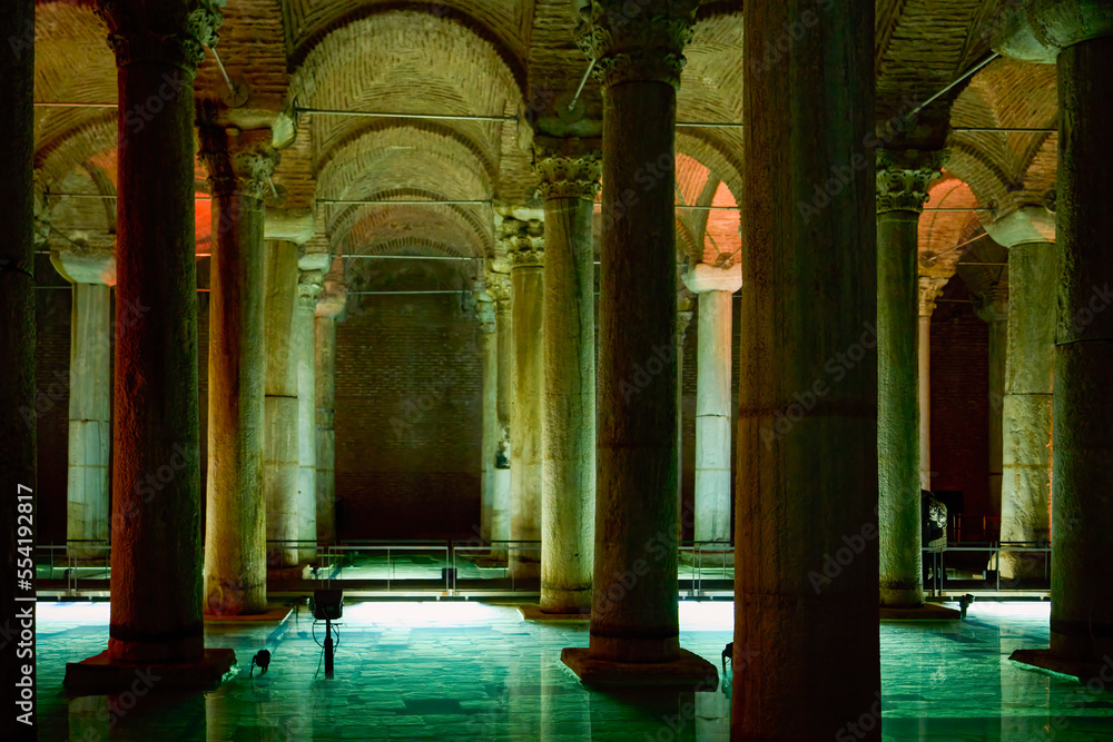 Istanbul Turkey November 29 2022. the Basilica Cisterns is the largest ...