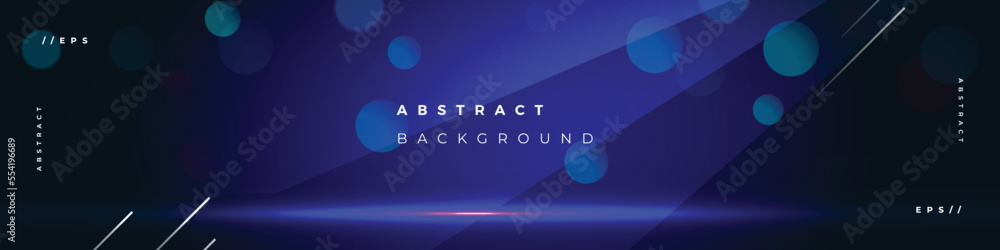 Linkedin banner blue abstract shiny background Stock Vector | Adobe Stock