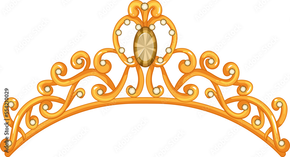 princess tiara crown cartoon. princess tiara crown sign. isolated ...