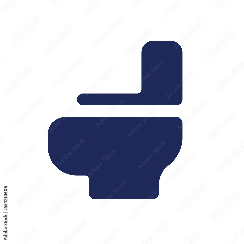 Toilet pot black glyph ui icon. Water closet. Washroom. Hotel. User ...
