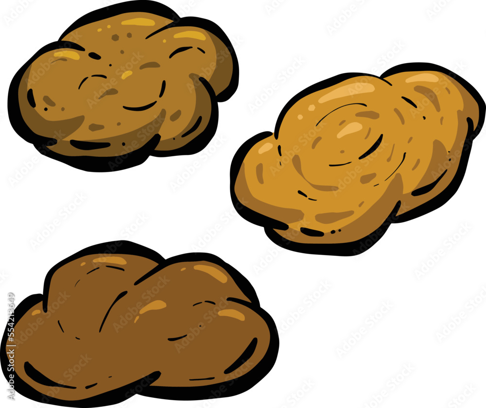 Funny Cartoon Poop or Poo Vector Illustration Stock Vector | Adobe Stock