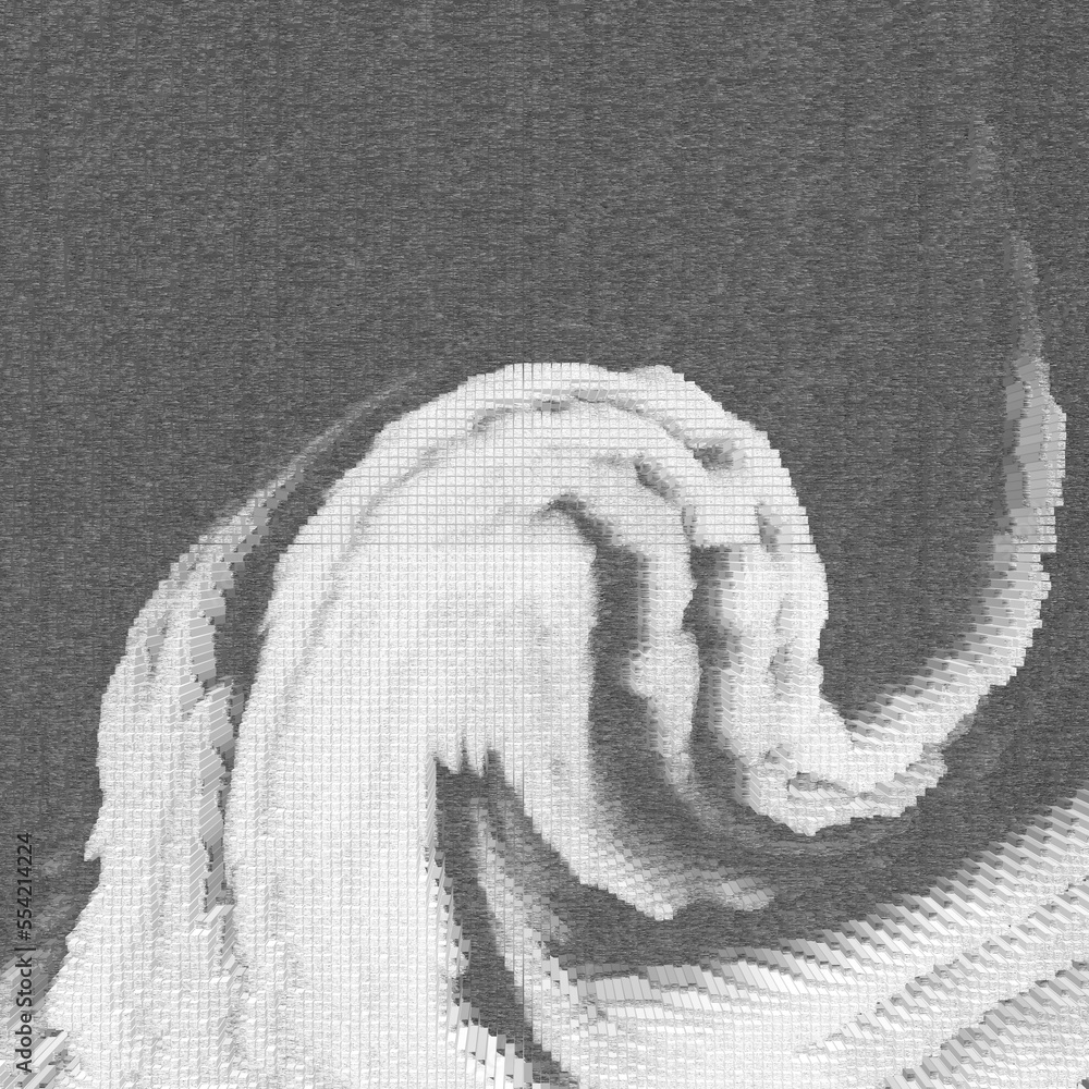 4K High quality overlays, black and white textures, fluid ripples ...