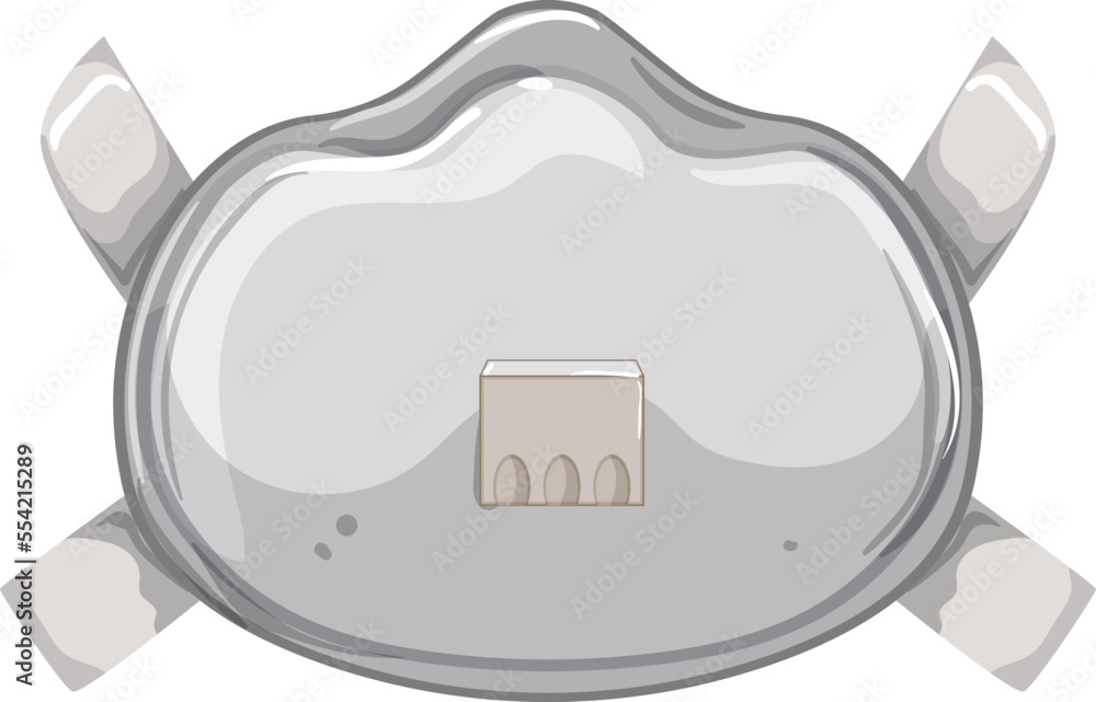 dust respirator mask cartoon. dust respirator mask sign. isolated ...