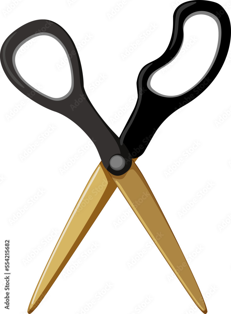 paper scissor cut cartoon. paper scissor cut sign. isolated symbol ...