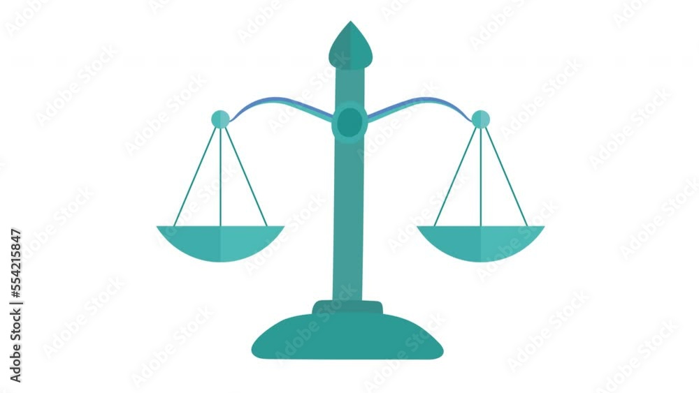 Scales for balance measure on Green screen. Mechanical balancing scales ...