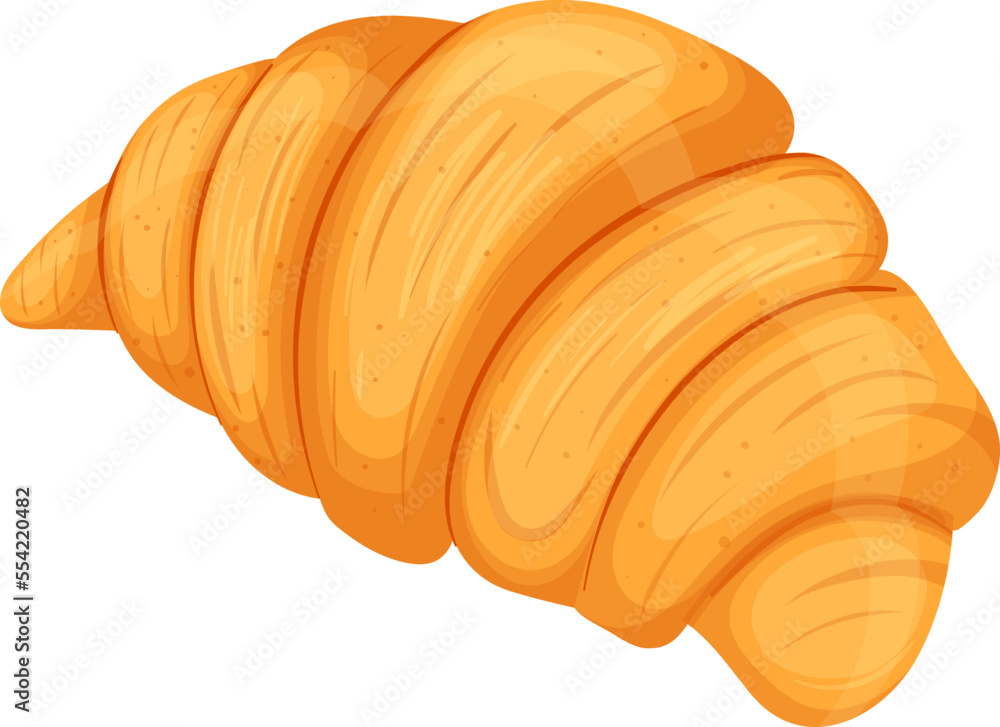 croissant bread cartoon vector. bakery, coffee breakfast, french food ...