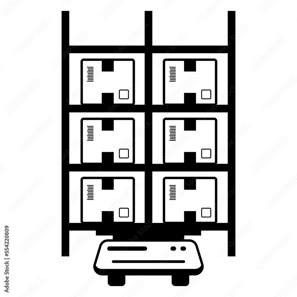 Automated guided vehicle moving Pallet concept, collaborative robot ...