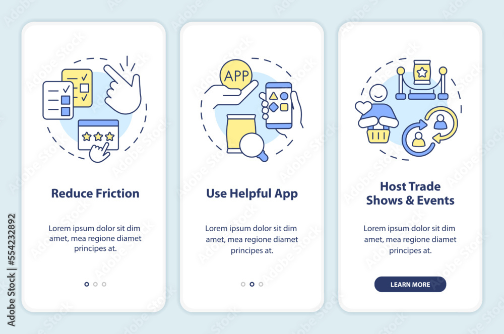 Methods to get customer reviews onboarding mobile app screen ...