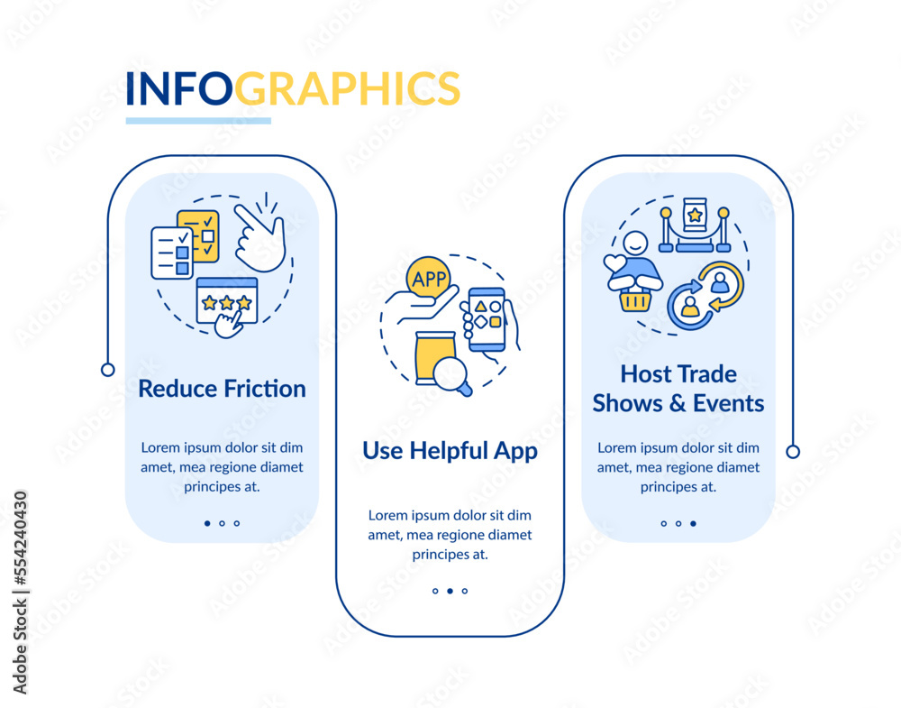 Collecting reviews approaches rectangle infographic template. Data ...