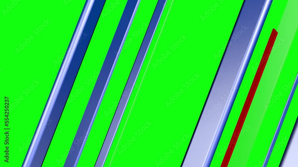 Inclined Animated Bar in Green Screen. Made in 3D Max. Composited in ...
