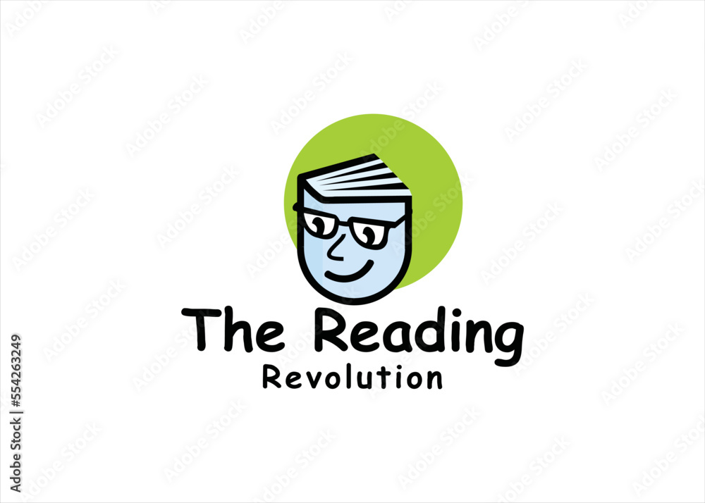 book mascot logo design Stock Vector | Adobe Stock