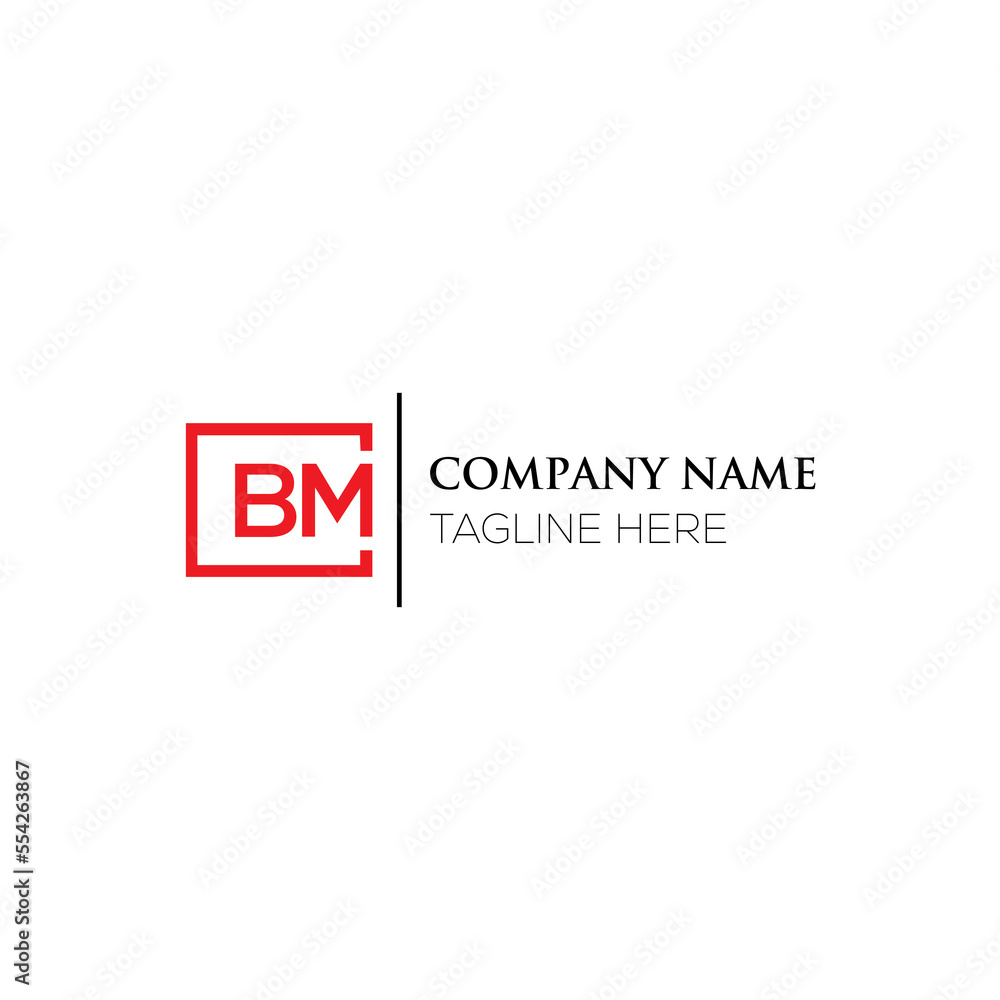 BM letter logo design on black background. BM creative initials letter ...
