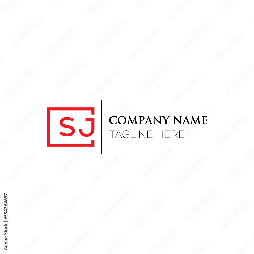 SJ letter logo design on black background. SJ creative initials letter ...