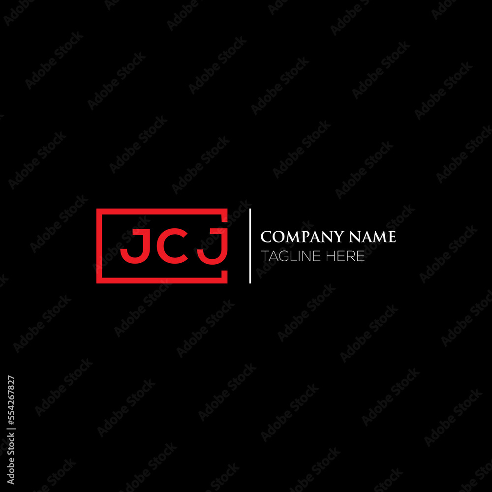 JCJ letter logo design on black background. JCJ creative initials ...