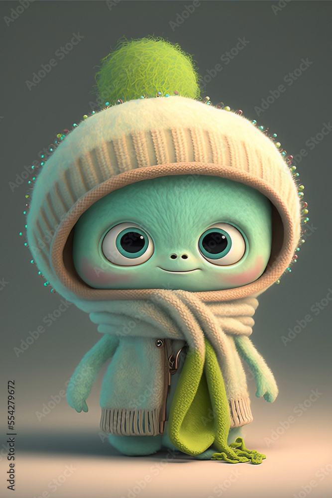 cute baby alien Stock Illustration | Adobe Stock