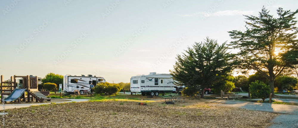 Oceano campground for RV camper vehicles and motor homes, San Luis ...
