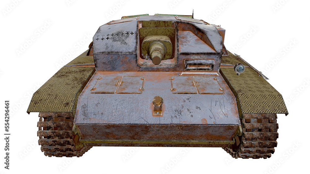Self-propelled artillery mount, panzer, tank of the WW2 StuG III Ausf G ...