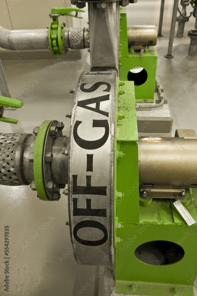 Air compressors in water treatment plant Stock Photo | Adobe Stock