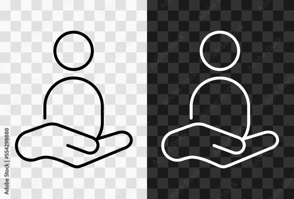 Client service, high quality vector editable line icon. Client service ...