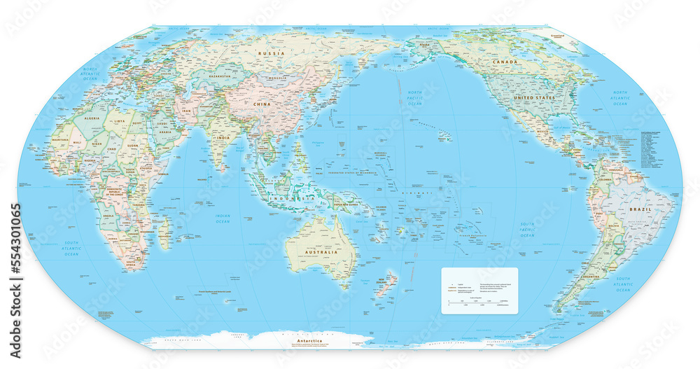 earth political world map, over asian middle east, with labels in ...