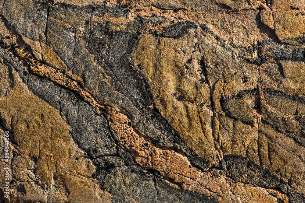 Detail of rock textures in metamorphic rock. Stock Photo | Adobe Stock