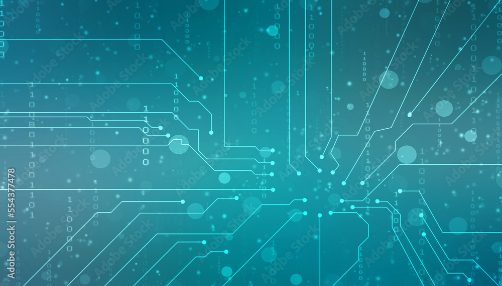 Abstract futuristic circuit board Illustration, Circuit board with ...