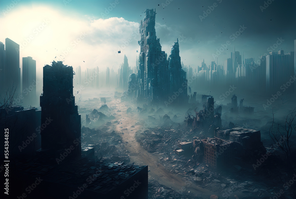 Post apocalyptic idea. destroyed city Fantasy related idea superior ...