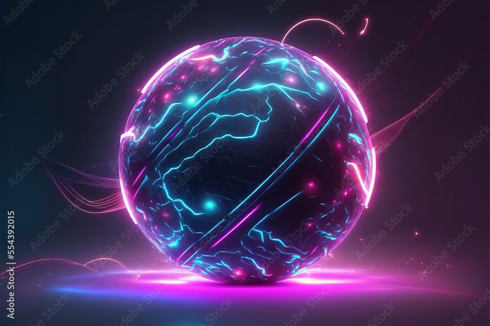 4K resolution or higher, Futuristic energy power technology. Abstract ...