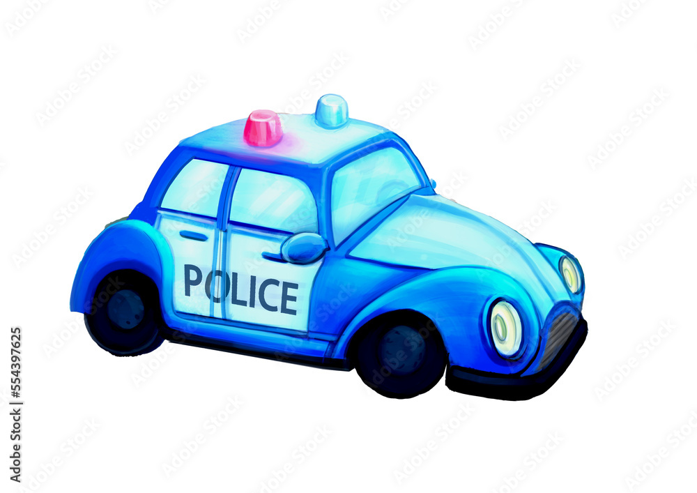 police car toy Stock Illustration | Adobe Stock
