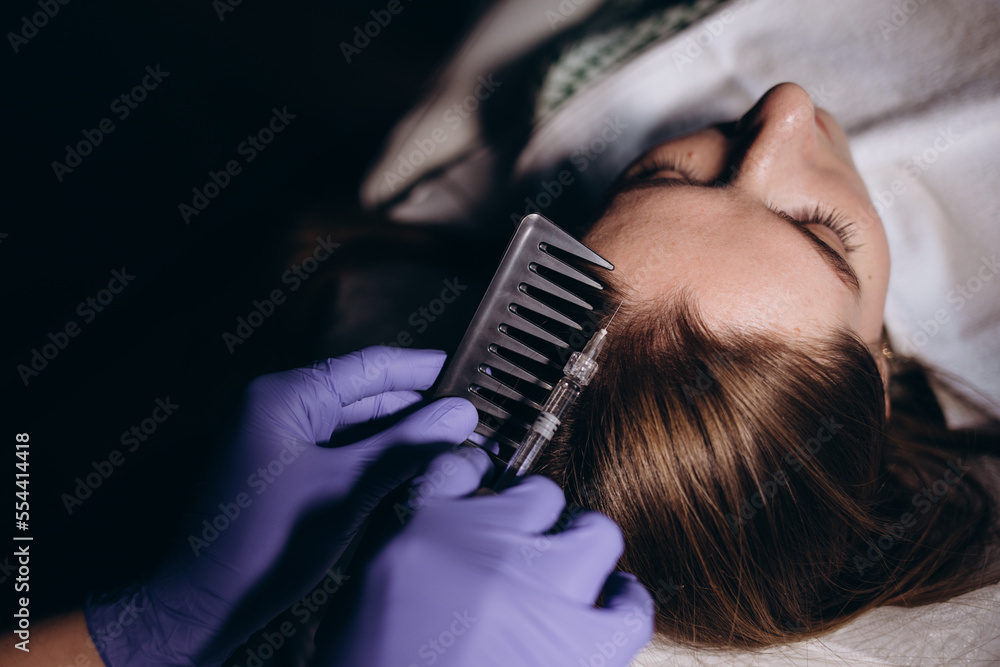 Diagnostic complex for microscopic examination of hair and skin of the ...