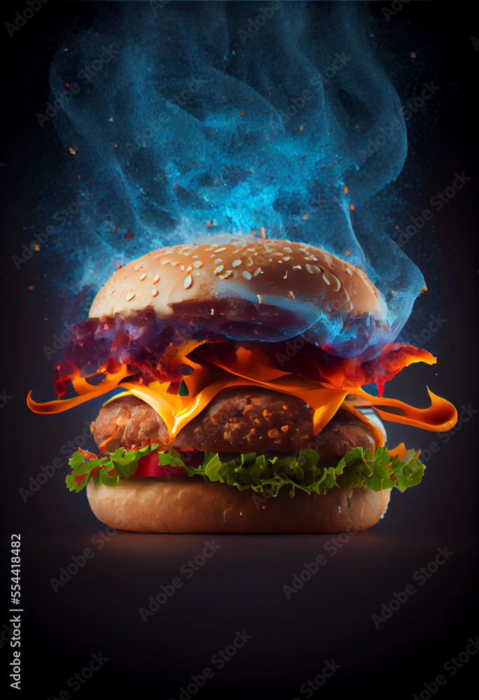 Burger Bonanza: A Delicious Platter of Juicy Hamburgers with a Range of ...