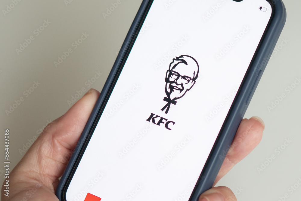 KFC mobile application, KFC chicken food delivery from restaurants, KFC ...