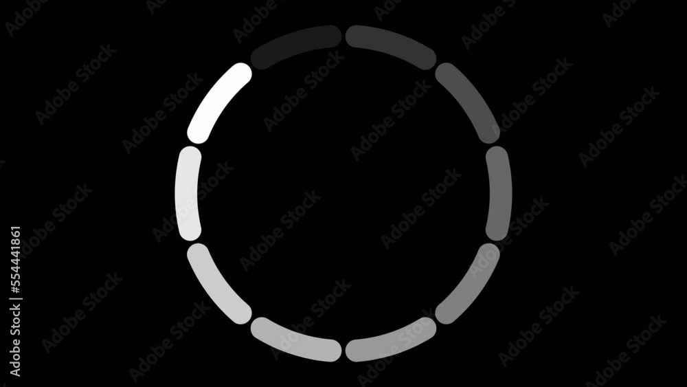 Loading Circle, Video. Loading Animation Icon on Transparent Background ...