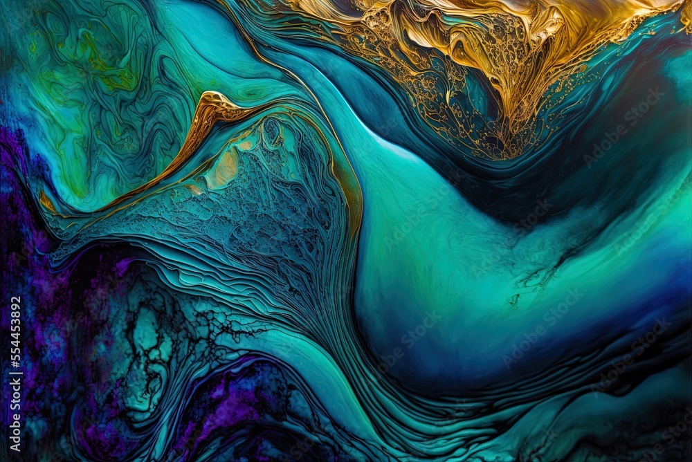 The terrain of these fluid textures is shaped by currents of ...