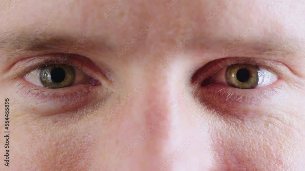 Eyes, biometrics and closeup of a man for cybersecurity and facial ...