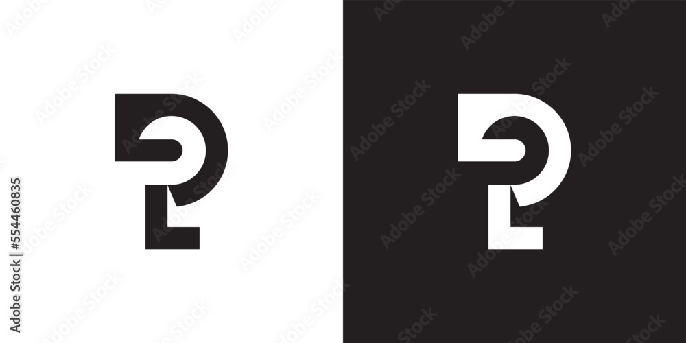 Minimal PL logo. Icon of a LP letter on a luxury background. Logo idea ...