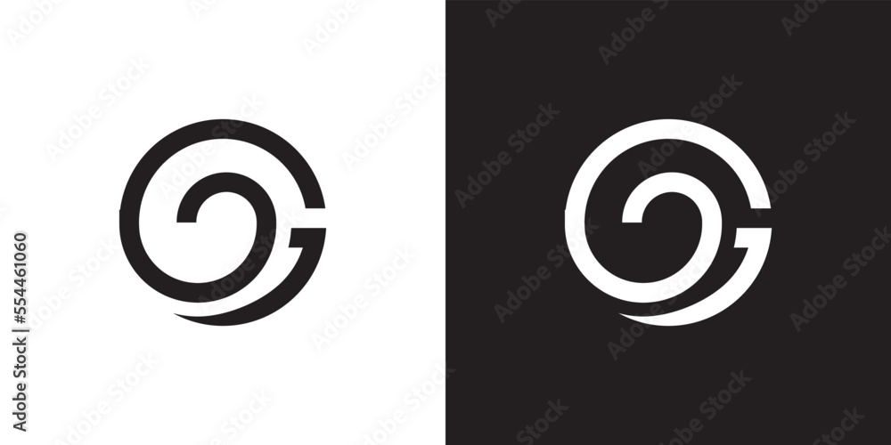 Minimal CG logo. Icon of a GC letter on a luxury background. Logo idea ...
