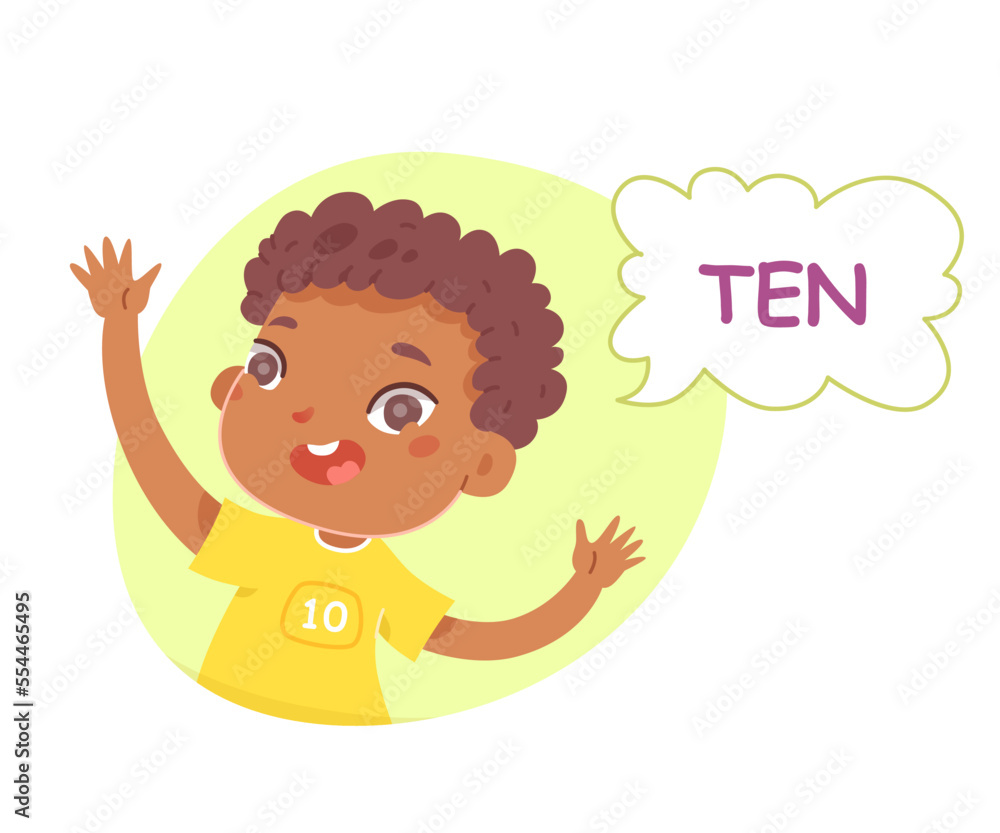 Kid Counting To Ten Vector Illustration Cartoon Isolated Cute kid-counting-to-ten-vector-illustration-cartoon-isolated-cute