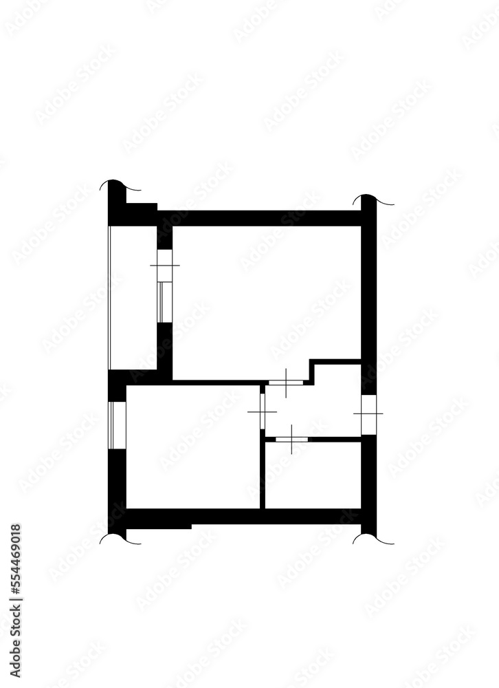 Apartment plans. House room layout. Home floorplan. Architecture plan ...