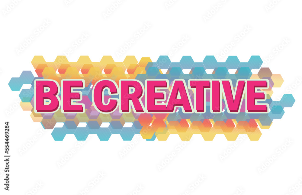 Be creative word concept for thinking new ideas with innovation. Logo ...
