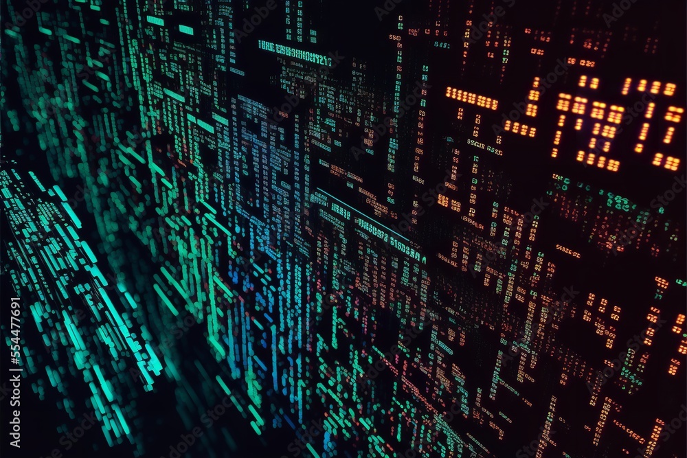 Abstract Technology background of Coding, Ai, and Programming. Stock ...