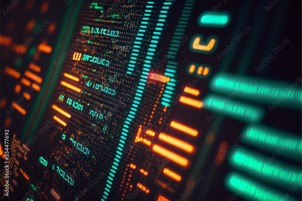 Abstract Technology background of Coding, Ai, and Programming. Stock ...