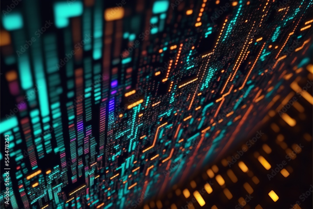 Abstract Technology background of Coding, Ai, and Programming. Stock ...