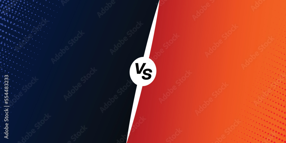 vector versus vs fight battle screen background design and winner ...