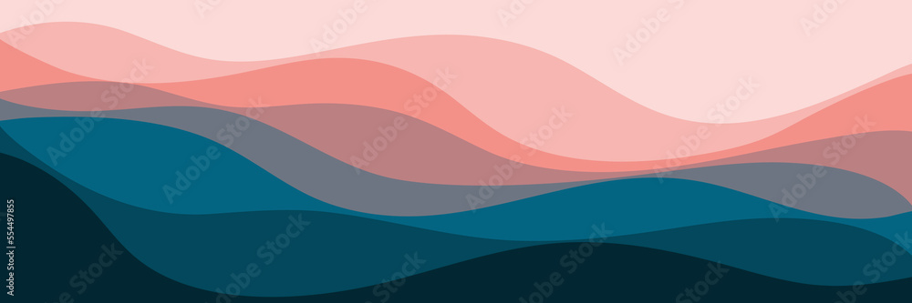 gradient color wave pattern vector illustration good for background ...