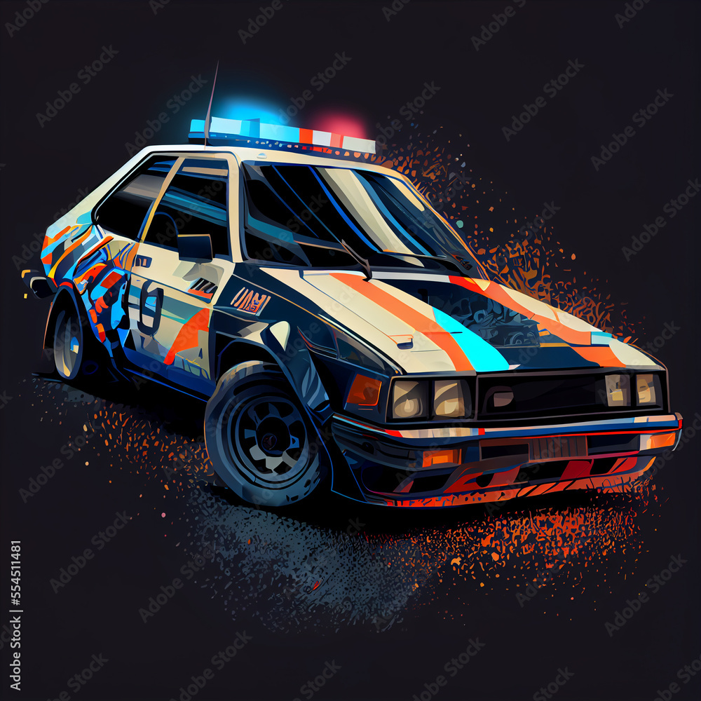 ภาพประกอบสต็อก Police Car ภาพ | Adobe Stock