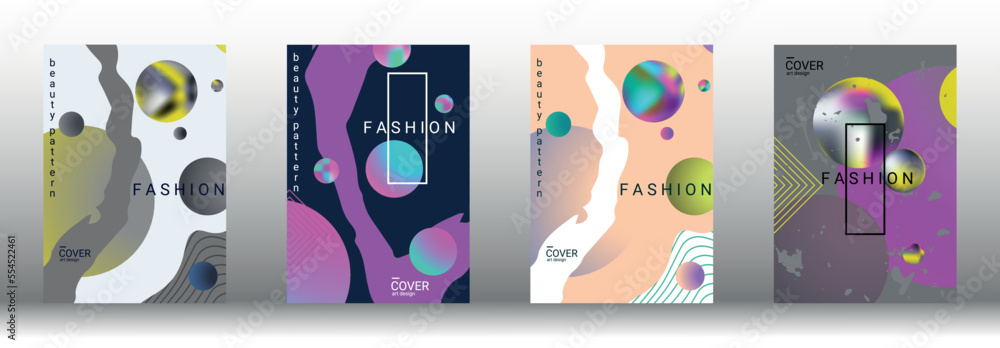 Future futuristic template with abstract forms for banner design ...