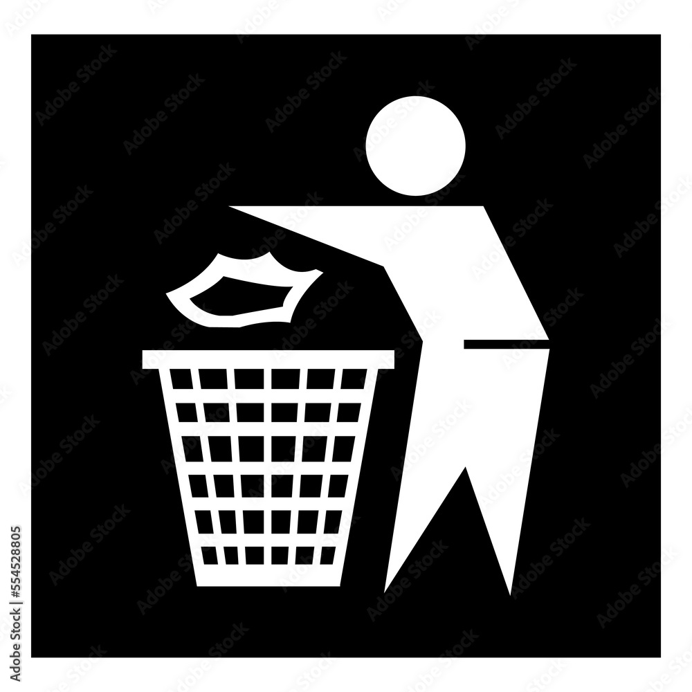 Do Not Litter Symbol Sign, Vector Illustration, Isolate On White ...