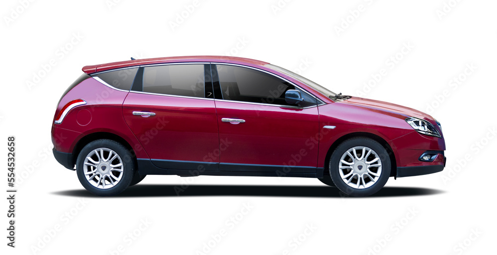 Lancia Delta car, side view isolated on white background, 6 September ...