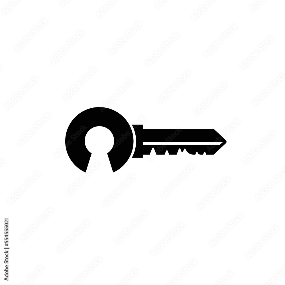 key lock logo real estate design symbol Stock Vector | Adobe Stock